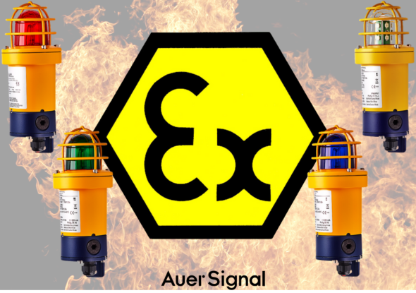 Auer Signal, for optical and acoustic signalling in ATEX zones
