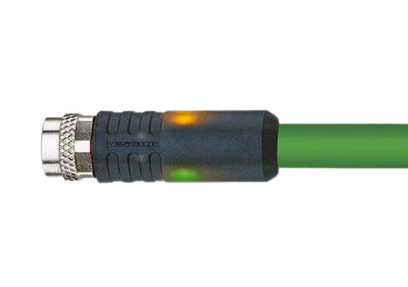 3-pin M8 connector with LED indicator - ESCHA | fortop
